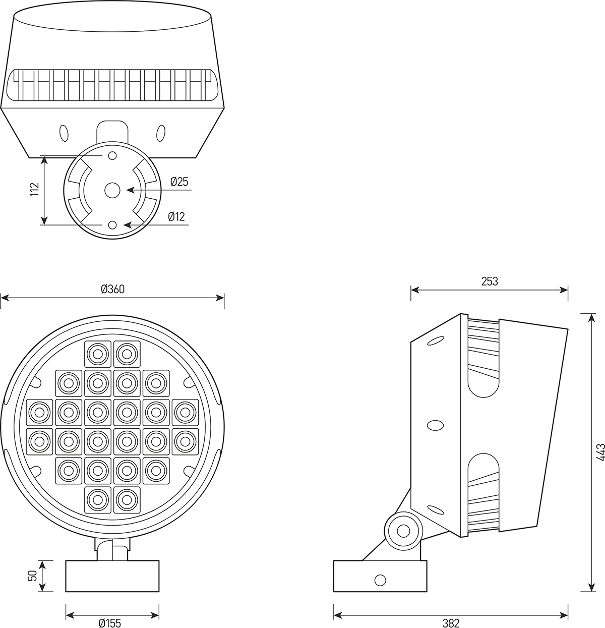 GLOWMAX I 240W 36V/220V IP66 Single Color | IMG Lighting